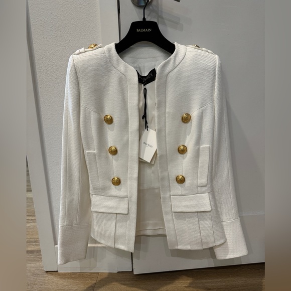 Balmain | Jackets & Coats | Balmain Blazer Jacket With Gold Buttons ...